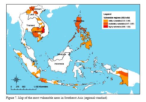 Climate vulnerability in SE Asia mapped – Agricultural Biodiversity Weblog