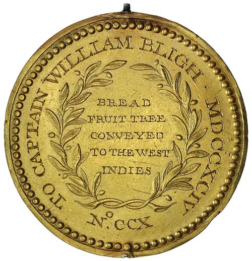 Capt Bligh’s biopiracy medal to be sold – Agricultural Biodiversity Weblog