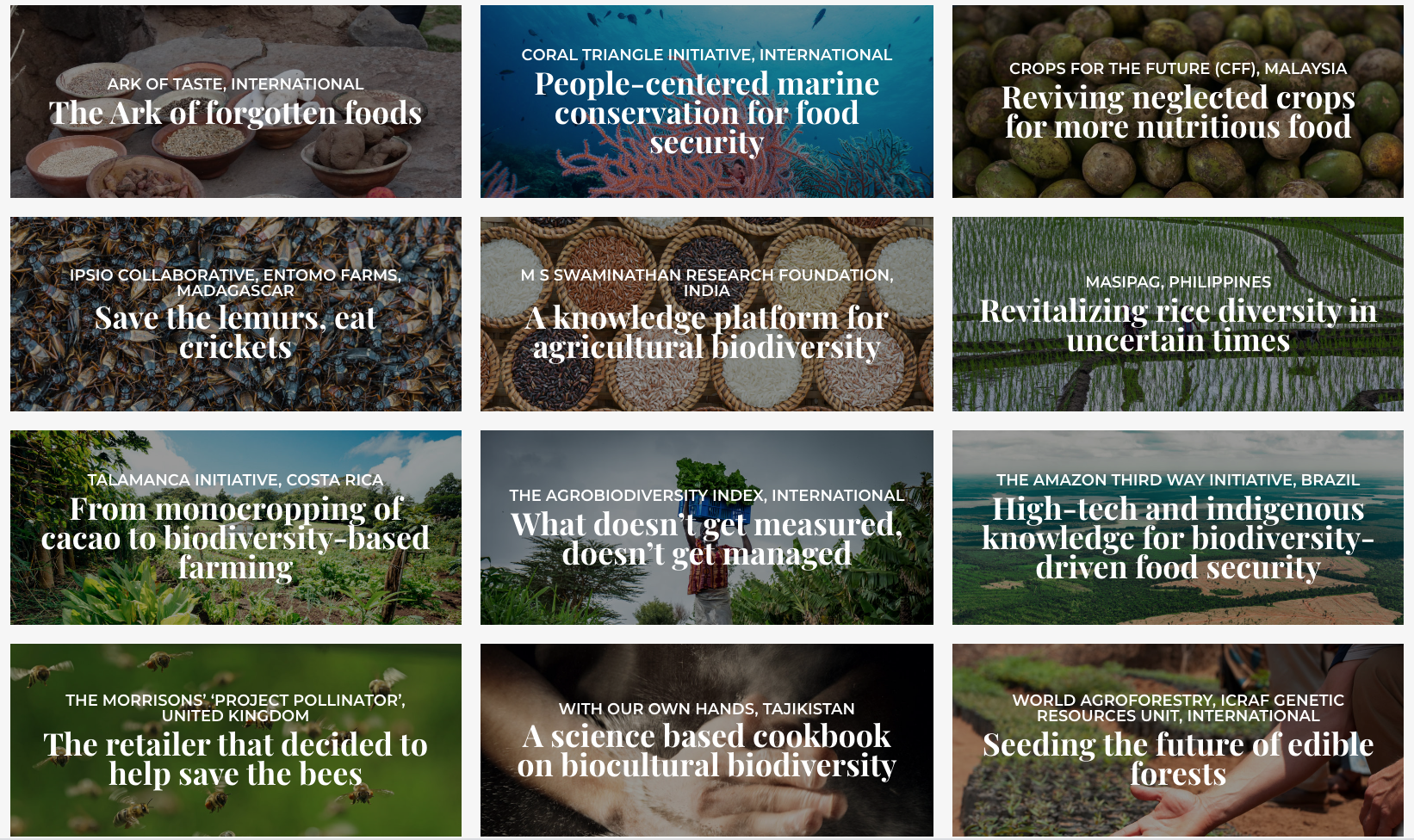 Food Planet Prize highlights agrobiodiversity – Agricultural ...